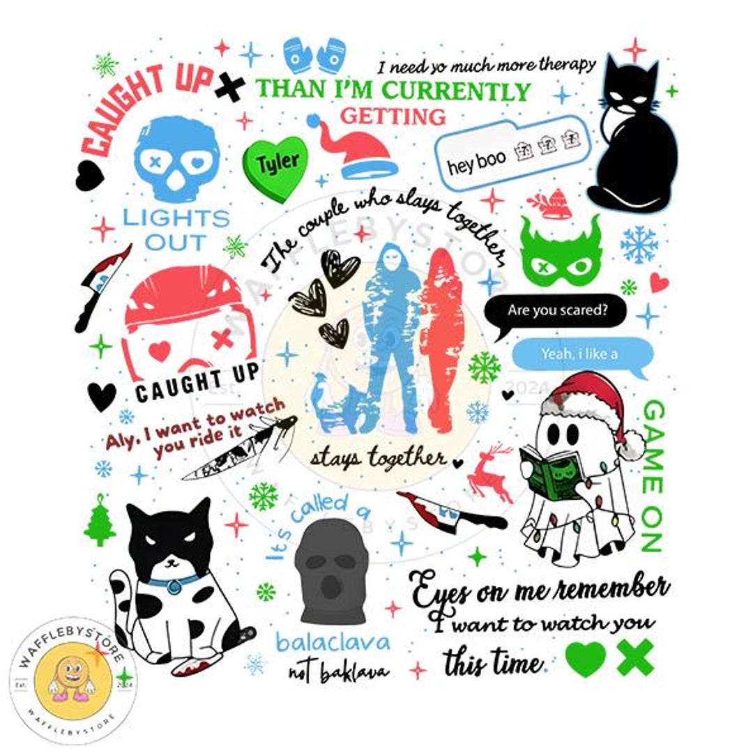 Eyes on Me Ghostface Sticker Pack PNG – Scream Parody Digital Design - Etsy