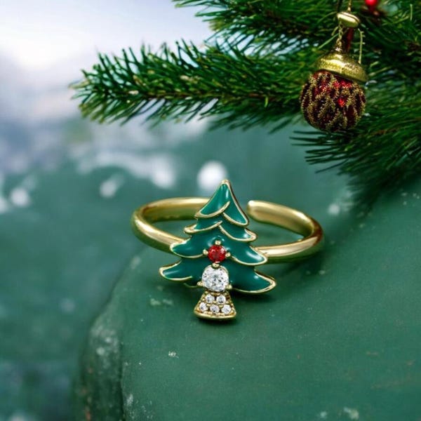 Christmas Ring - Etsy
