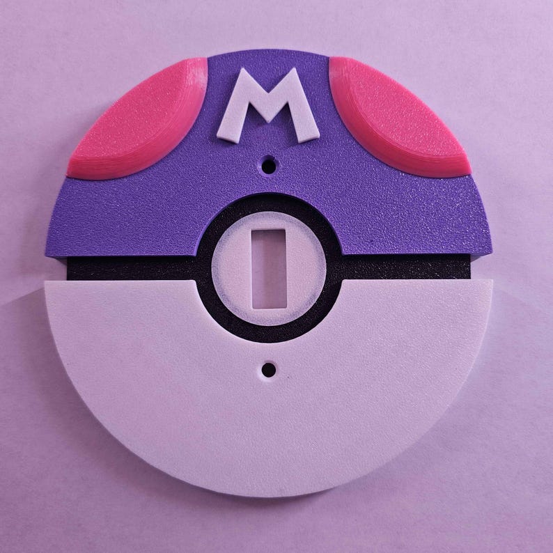 Master Ball Light Switch Pokémon Light Switch Room Decor Gaming Room ...
