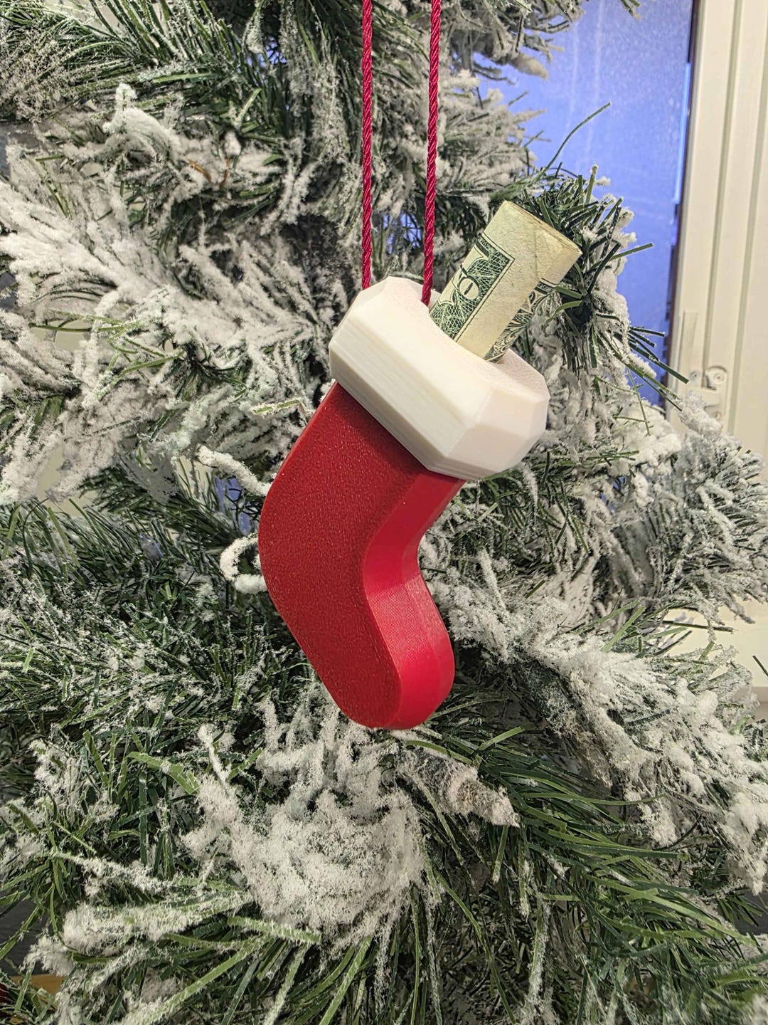 Christmas Stocking Money Holder Ornament | Cash Gift Ornament | Secret ...