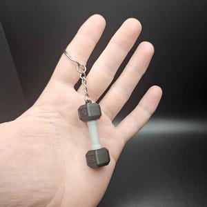 Dumbbell Keychain - Pick Your Color! - Gym Keychain - Fun Keychain ...
