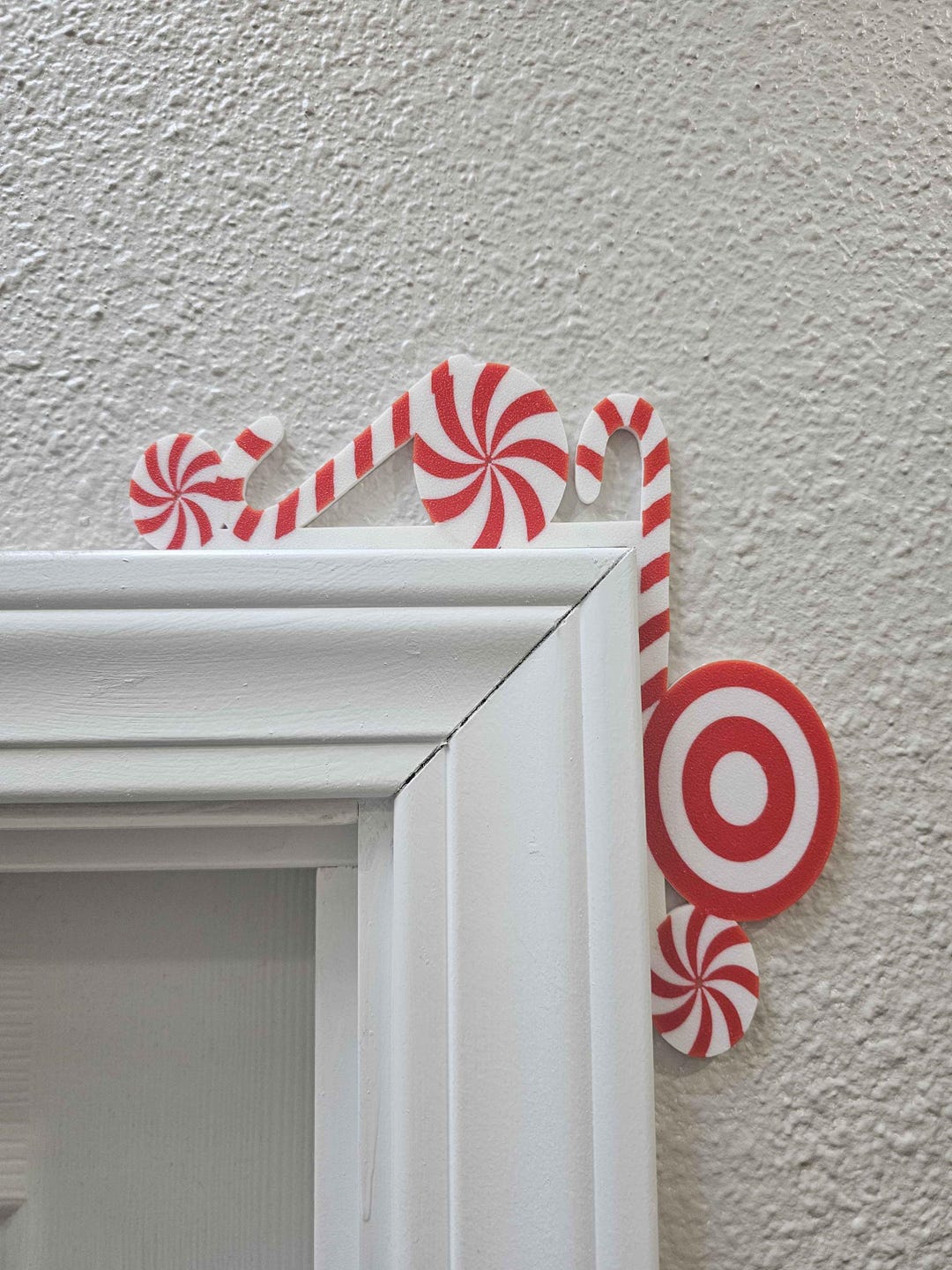 Candy Cane Door Topper - Festive Holiday Decor - Christmas Candy Cane ...