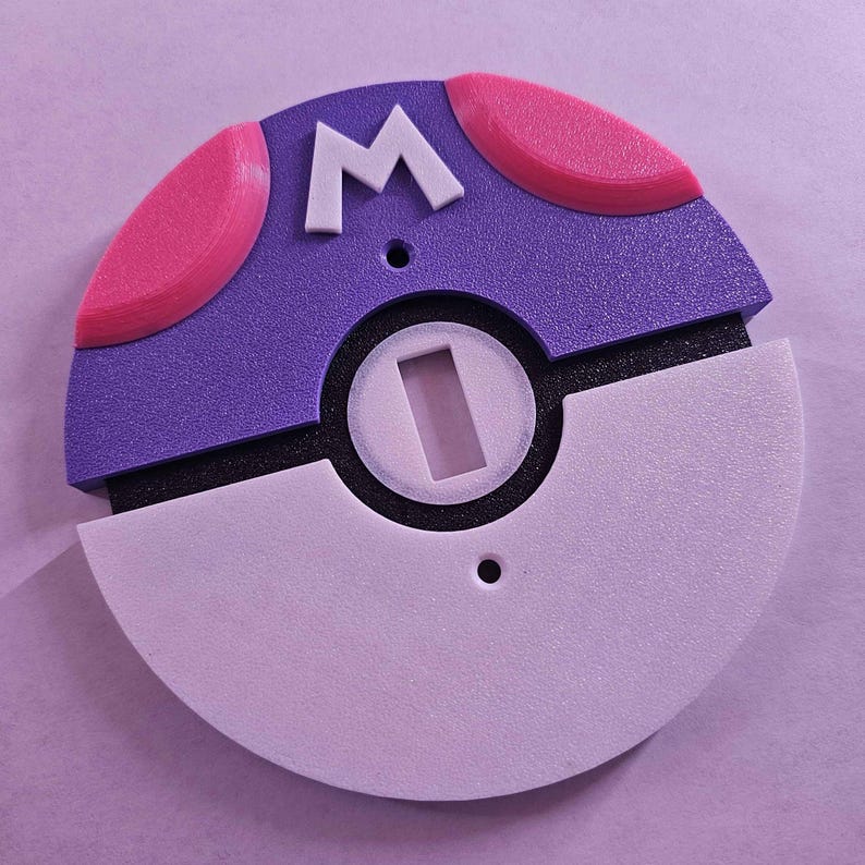 Master Ball Light Switch Pokémon Light Switch Room Decor Gaming Room ...