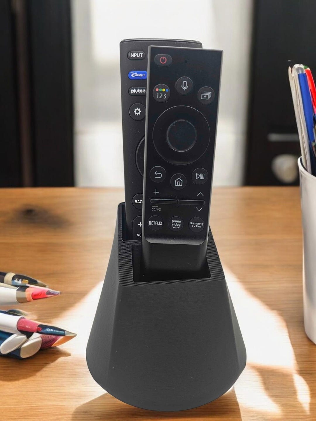 Remote Holder - 2 Slot's - Table Side Remote Holder - Remote Caddy ...