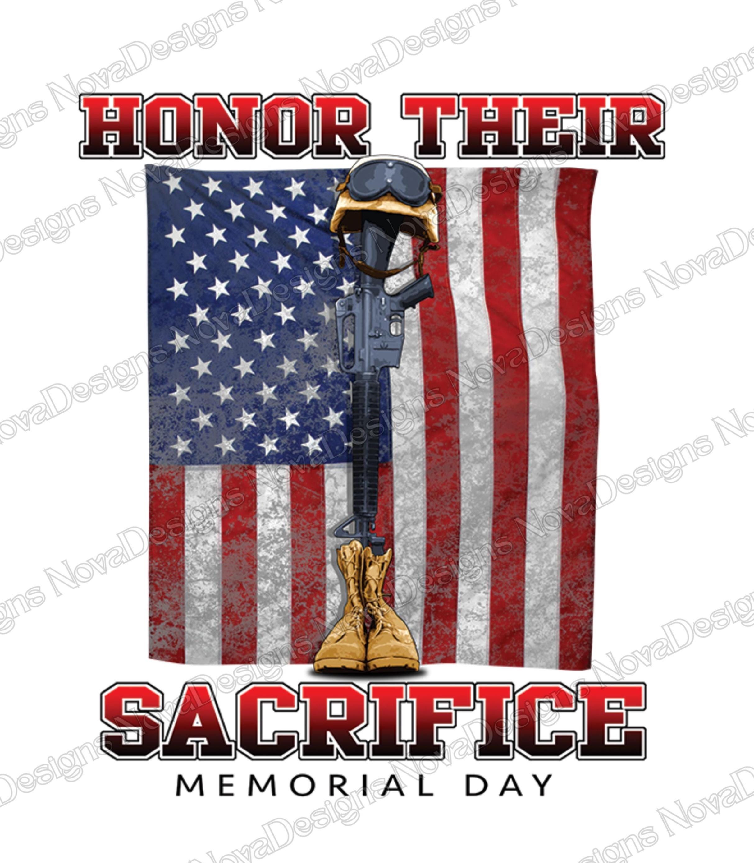 Memorial Day PNG | Honor Their Sacrifice Digital Download | Military ...