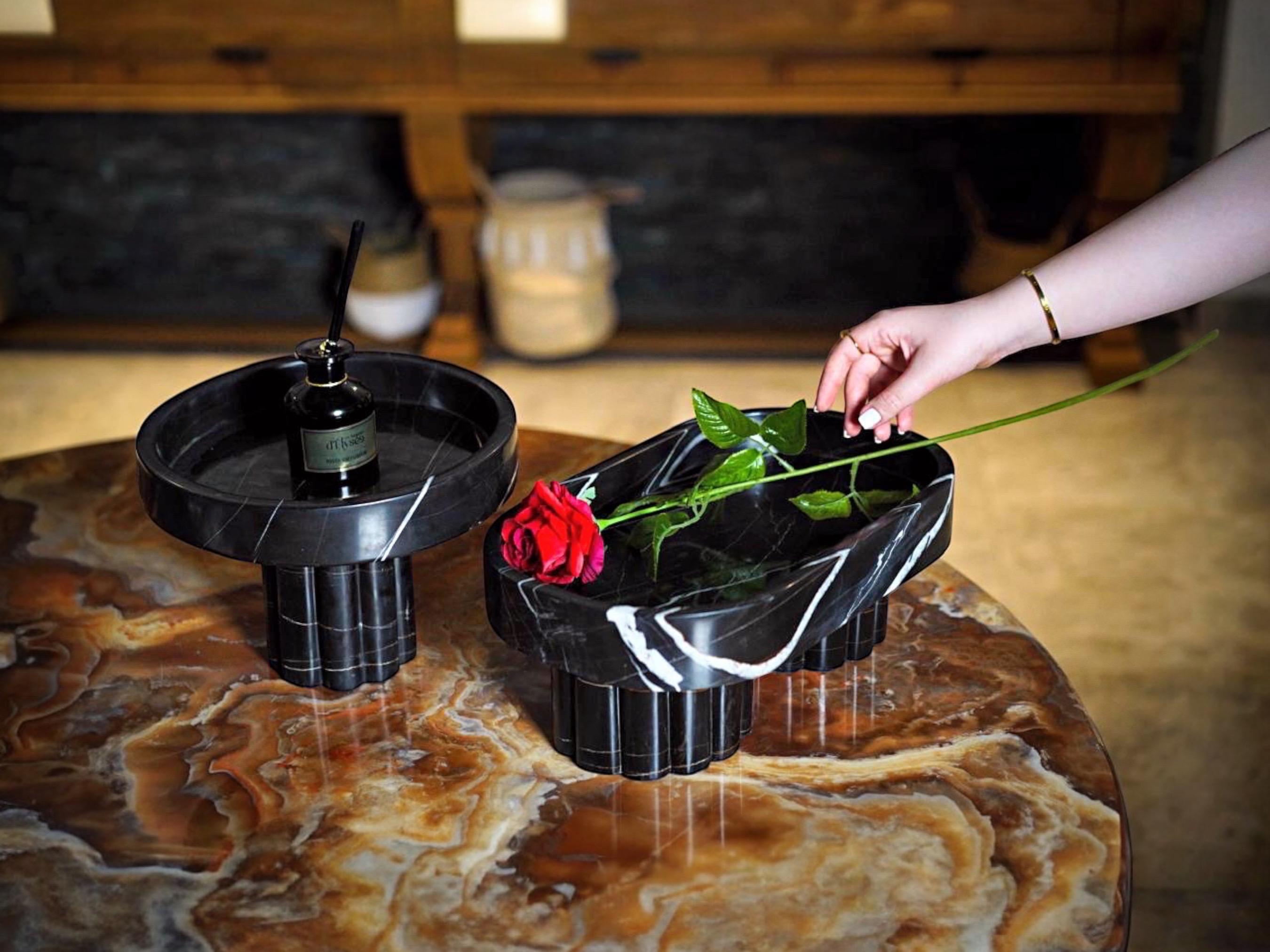 Marble Centerpiece, Unique Marble Sculpture for Home Decor , Bowl ...