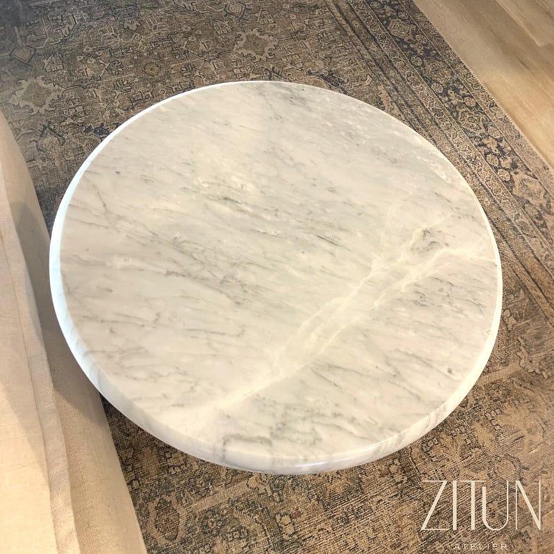 Sculptural Italian Calcutta & Gioia Marble Side Table Handcrafted Side ...