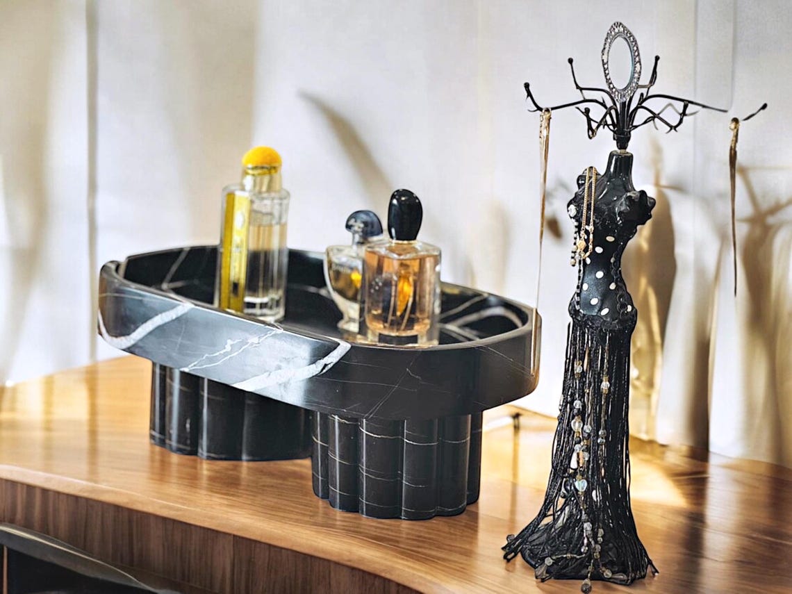 Marble Centerpiece, Unique Marble Sculpture for Home Decor , Bowl ...