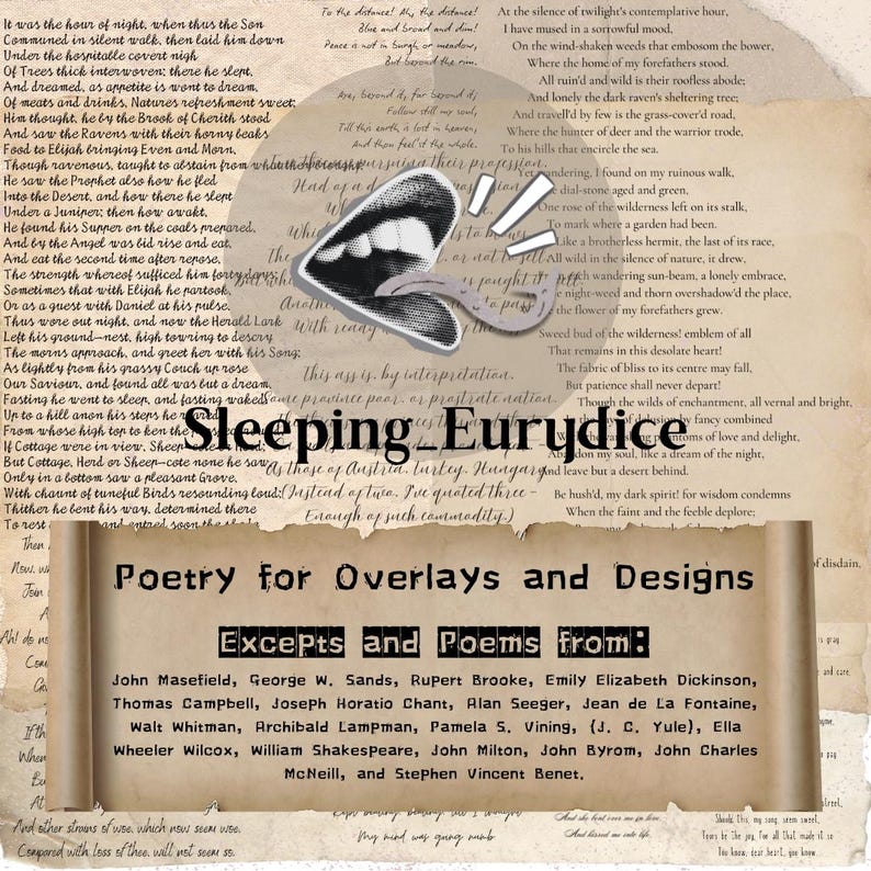 16 - 20: Poetry for Overlays and Designs - Etsy