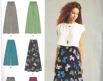 Misses Wide-leg Pants or Shorts & Skirts in 2 Lengths Simplicity Sewing ...