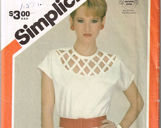 Vogue 7733 Sewing Pattern Corset Top, Bell Sleeves Plus Size 18, 20, 22 ...