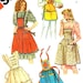 Sewing Pattern Cobbler and Ruffled Bib Apron Simplicity 5725 on Size ...