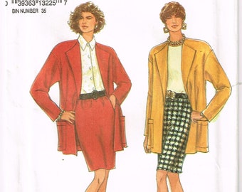 Simplicity 9012 Misses Vest Style Top Short or Sleeveless Shirt Sewing ...