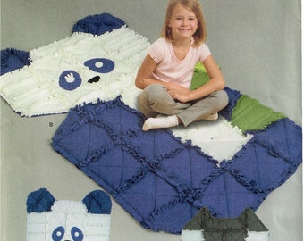 Fleece Blanket Rag Throw Quilt, Fish, Panda Bear or Ladybug Rug ...