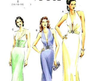 Vogue Vintage V1931 Reissued Ball Gown Dress and Overbodice Pannier ...