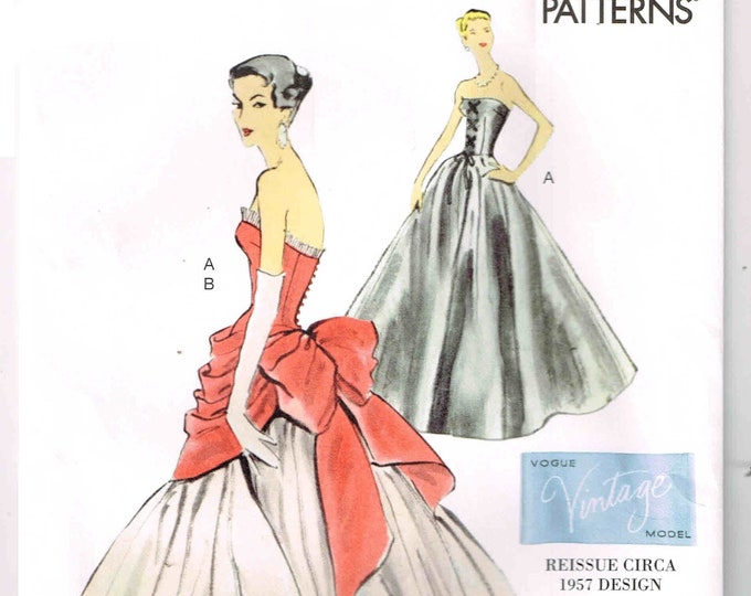 Vogue Vintage V1931 Reissued Ball Gown Dress and Overbodice Pannier ...