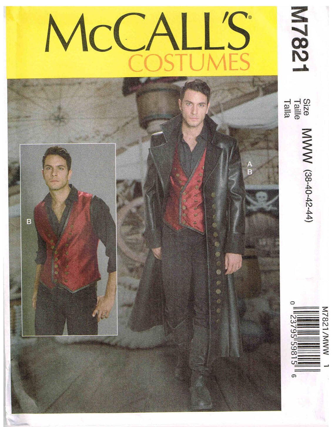 Sewing Pattern Men Medieval Duster Jacket Coat Fitted Lined | Etsy