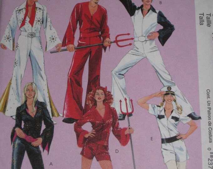 Elvis Disco Devil or Sexy Pilot Costume Sewing Pattern Mccalls 5734 ...