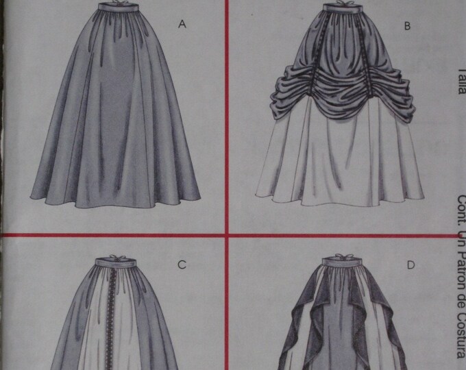 Medieval Renaissance Skirt Sewing Pattern Mccalls 4090 Size 6, 8, 10 ...