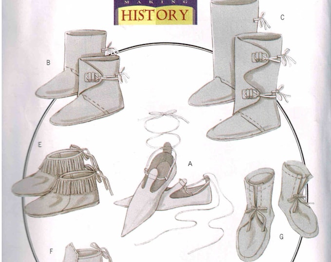 Sewing Pattern Boots Medieval Reenactment Footwear, Historical ...