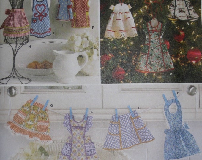 Mini Apron Ornaments Sewing Pattern Simplicity 2748 - Etsy
