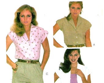Vogue 7733 Sewing Pattern Corset Top, Bell Sleeves Plus Size 18, 20, 22 ...