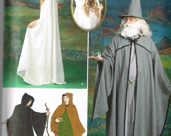 Sewing Pattern Medieval Hooded Cloak Merlin Gandalf Lotr | Etsy