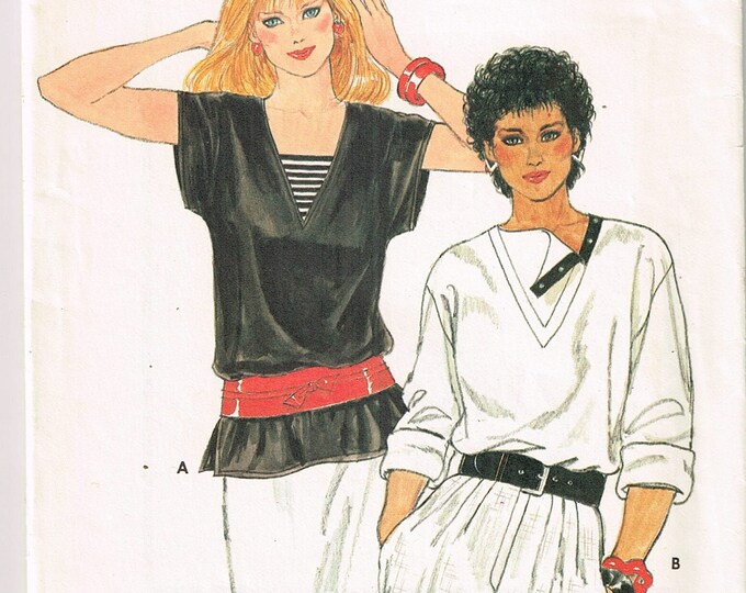 Vogue 7733 Sewing Pattern Corset Top, Bell Sleeves Plus Size 18, 20, 22 ...