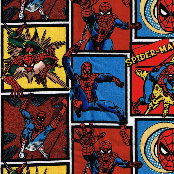 Spiderman Fabric - Etsy