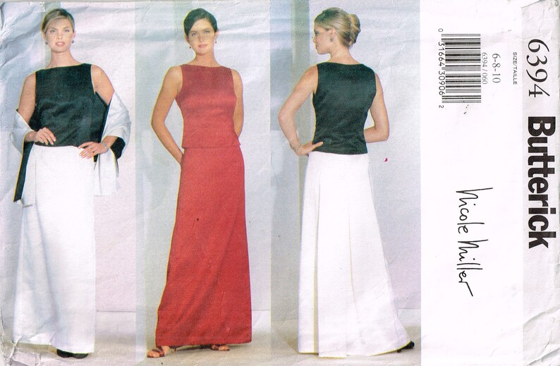 Sewing Pattern Petite Top Skirt and Stole Butterick 6394 Size | Etsy