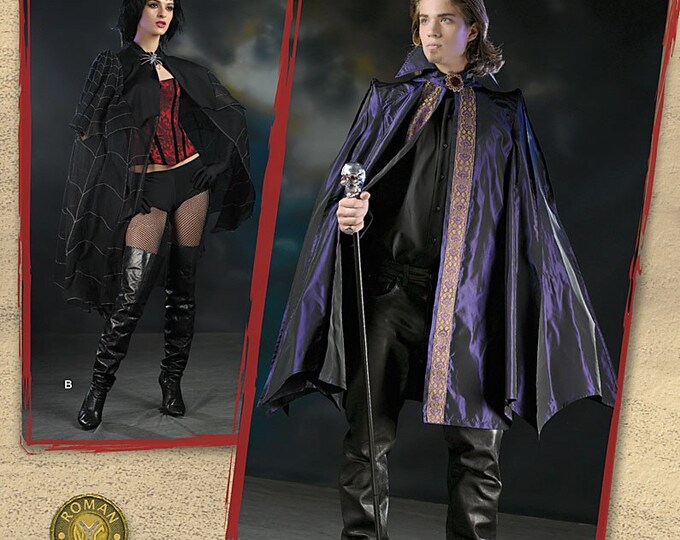 Simplicity 2529 Gothic Vampire Dracula Cloak Sewing Pattern Size L, XL ...