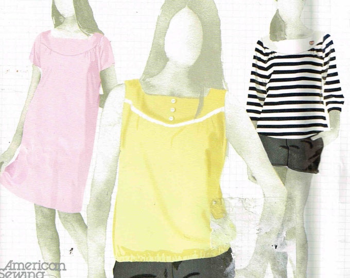 Sewing Pattern Built by Wendy Shirt Retro Styled Simplicity 3692 Misses ...