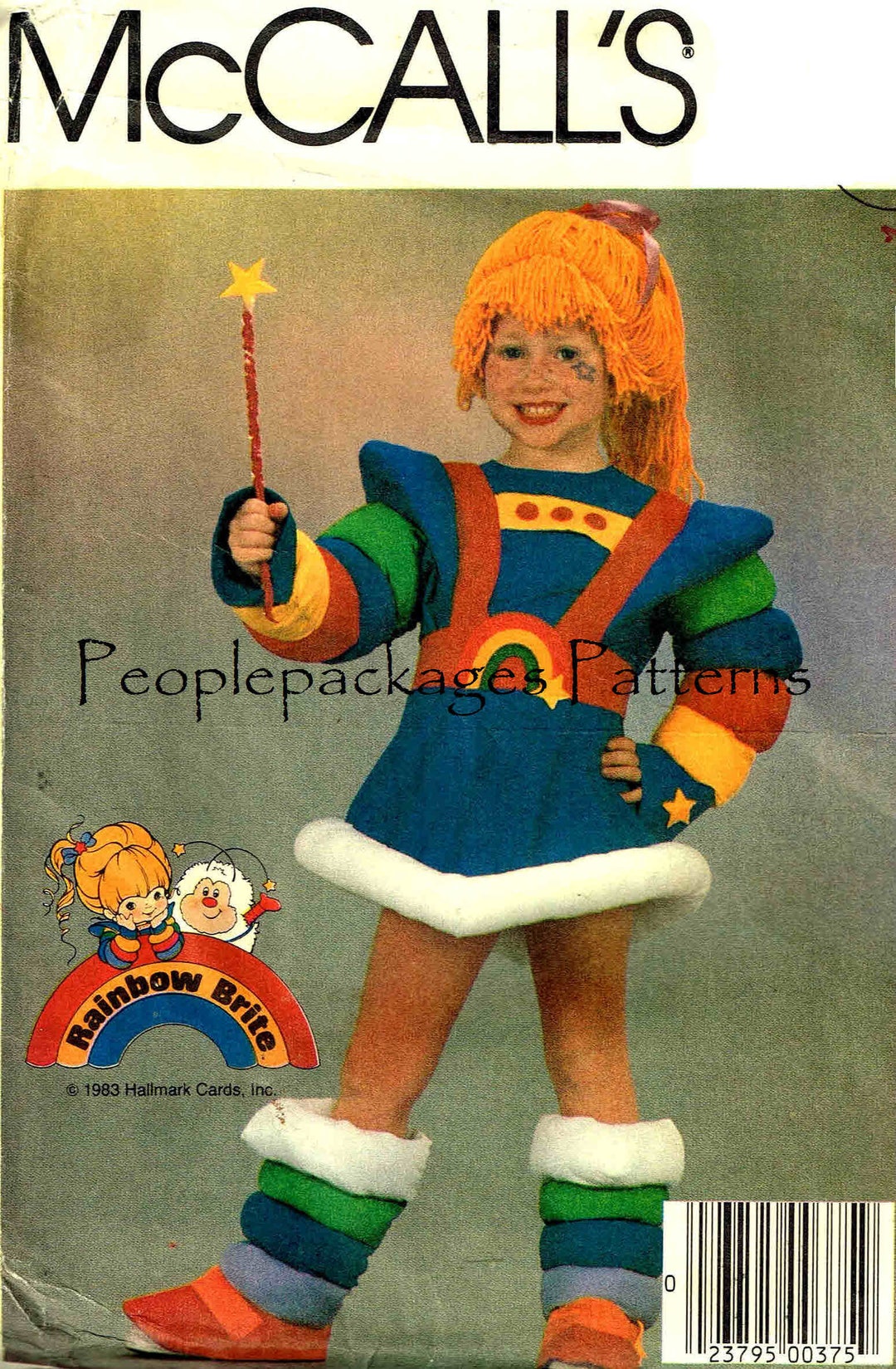 PDF Instruction Sheet ONLY Copy Mccalls 9254 for Rainbow Brite Sewing ...
