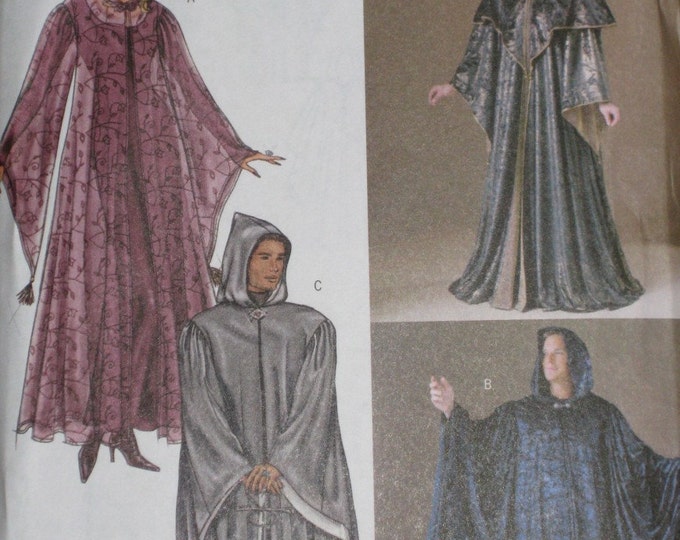 Medieval Gothic Cloak Hood Cape Sewing Pattern Butterick 4050 Large X ...