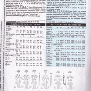 Wrap Dress Sewing Pattern Butterick 5030 Misses V Neckline Short Long ...