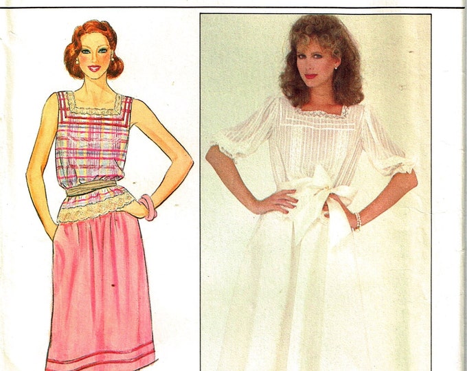 Vogue 7733 Sewing Pattern Corset Top, Bell Sleeves Plus Size 18, 20, 22 ...