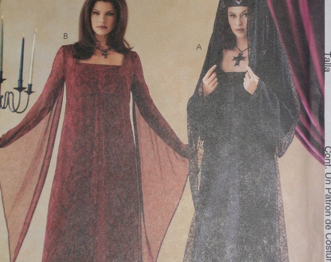 Medieval or Gothic Dress Sewing Pattern Mccalls 3372 Size 14-20 - Etsy