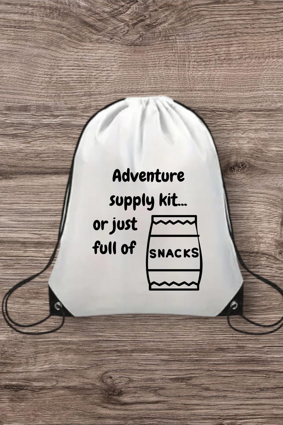 Canvas Backpack for Outdoor Exploration, Snacks Drawstring Backpack ...