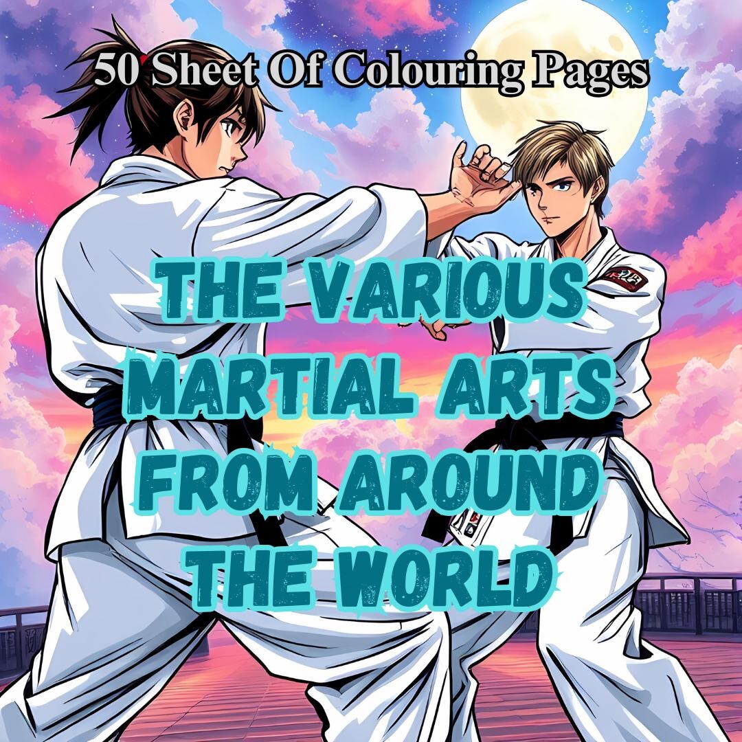 50 Coloring Pages of the Various Martial Arts From Around the World ...