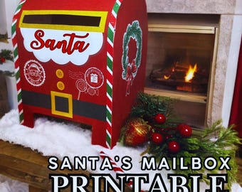 Santa Mailbox DIY - PRINTABLE - Etsy