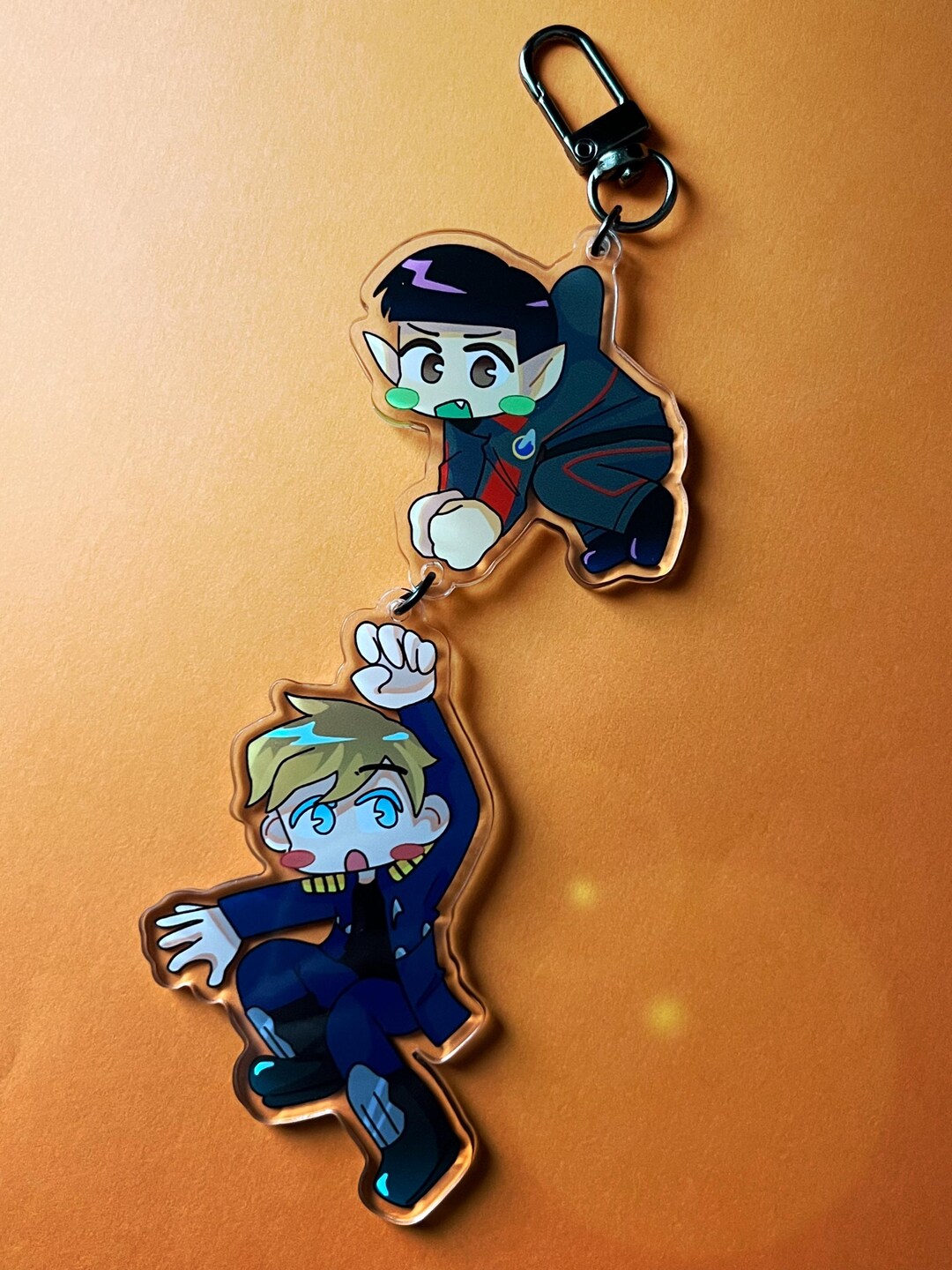 Star Trek Beyond Kirk and Spock Acrylic Keychain - Etsy