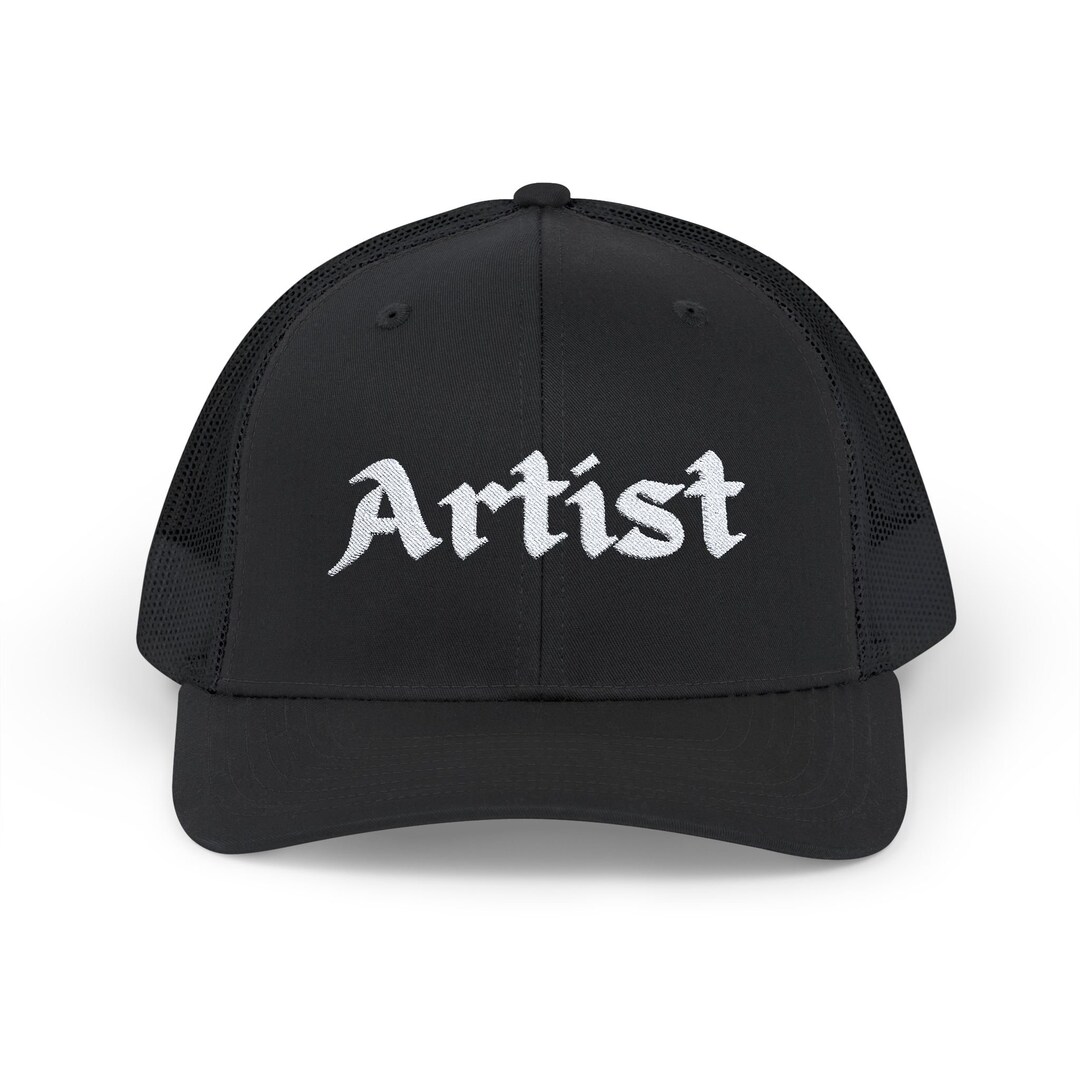 Embroidered Artist Trucker Cap, Artist Hat Gifts for Artists, Artsy ...