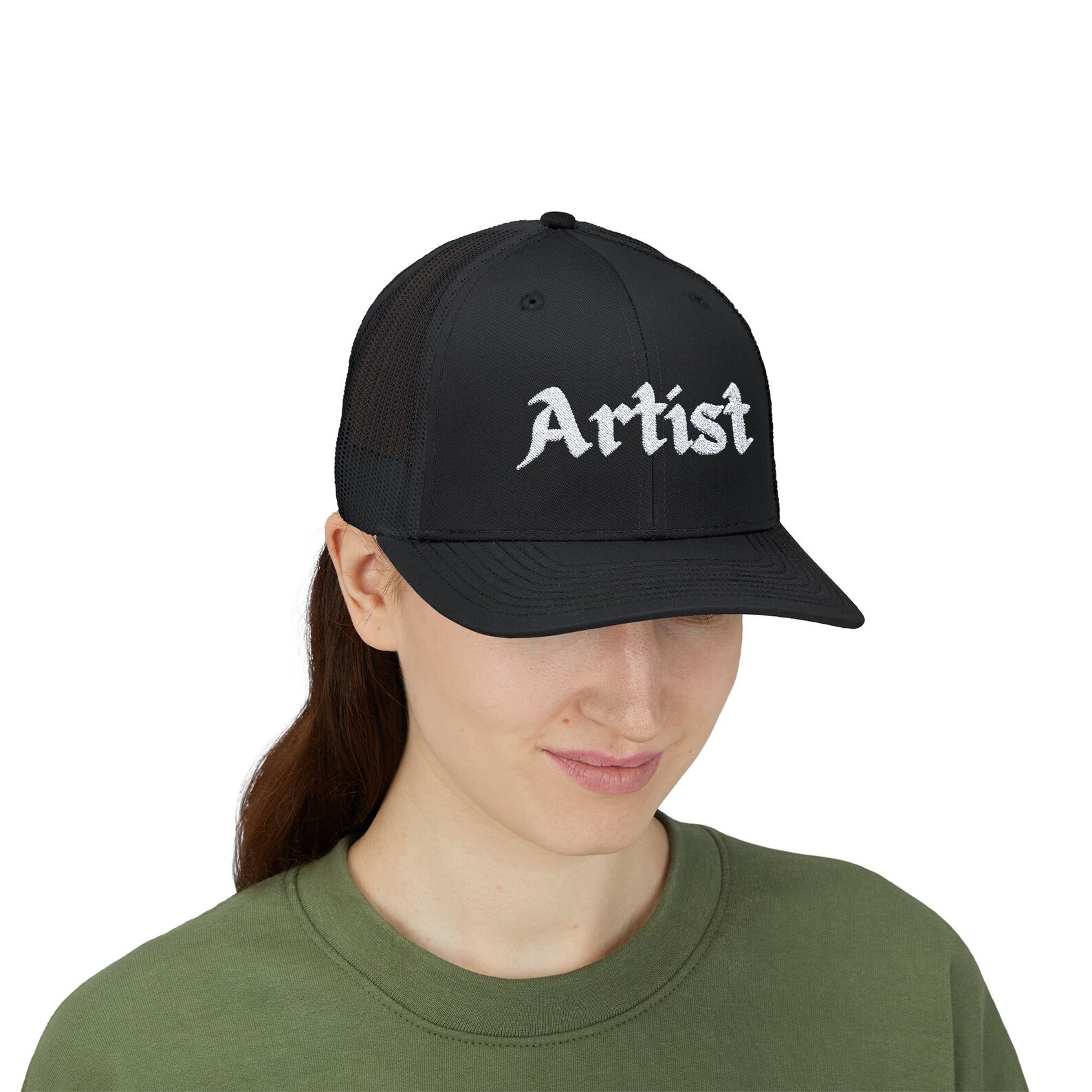 Embroidered Artist Trucker Cap, Artist Hat Gifts for Artists, Artsy ...