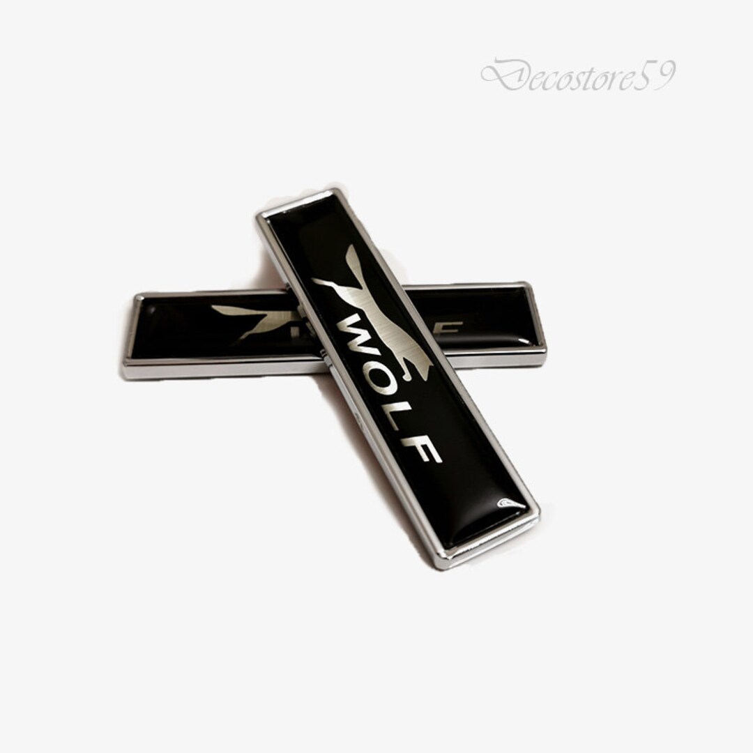 WOLF Adhesive Logos Emblems for Side Wings and Trunk 7515mm - Etsy