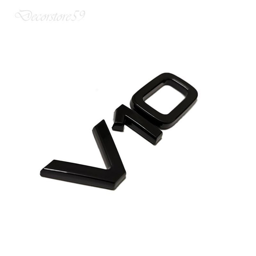 Black V10 Logo for Trunk - 105x35 Mm - Etsy