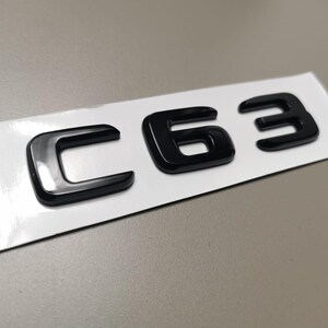 Mercedes AMG C63 Lettering Emblem, Adhesive, 22mm X 110mm - Etsy
