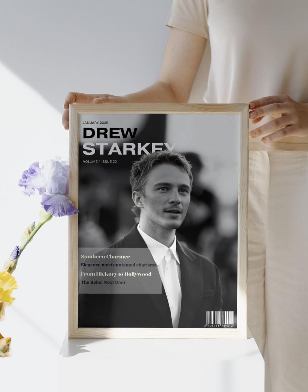 Drew Starkey Digital Magazine Cover Poster – Vogue Inspired Celebrity ...