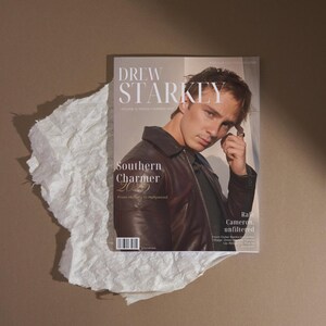 Drew Starkey Magazine Cover Poster – Digital Printable Celebrity Art ...