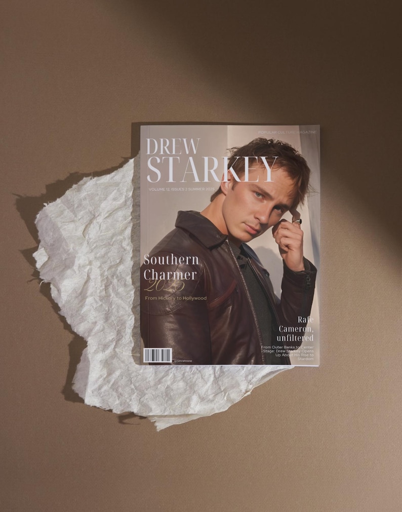 Drew Starkey Magazine Cover Poster – Digital Printable Celebrity Art ...