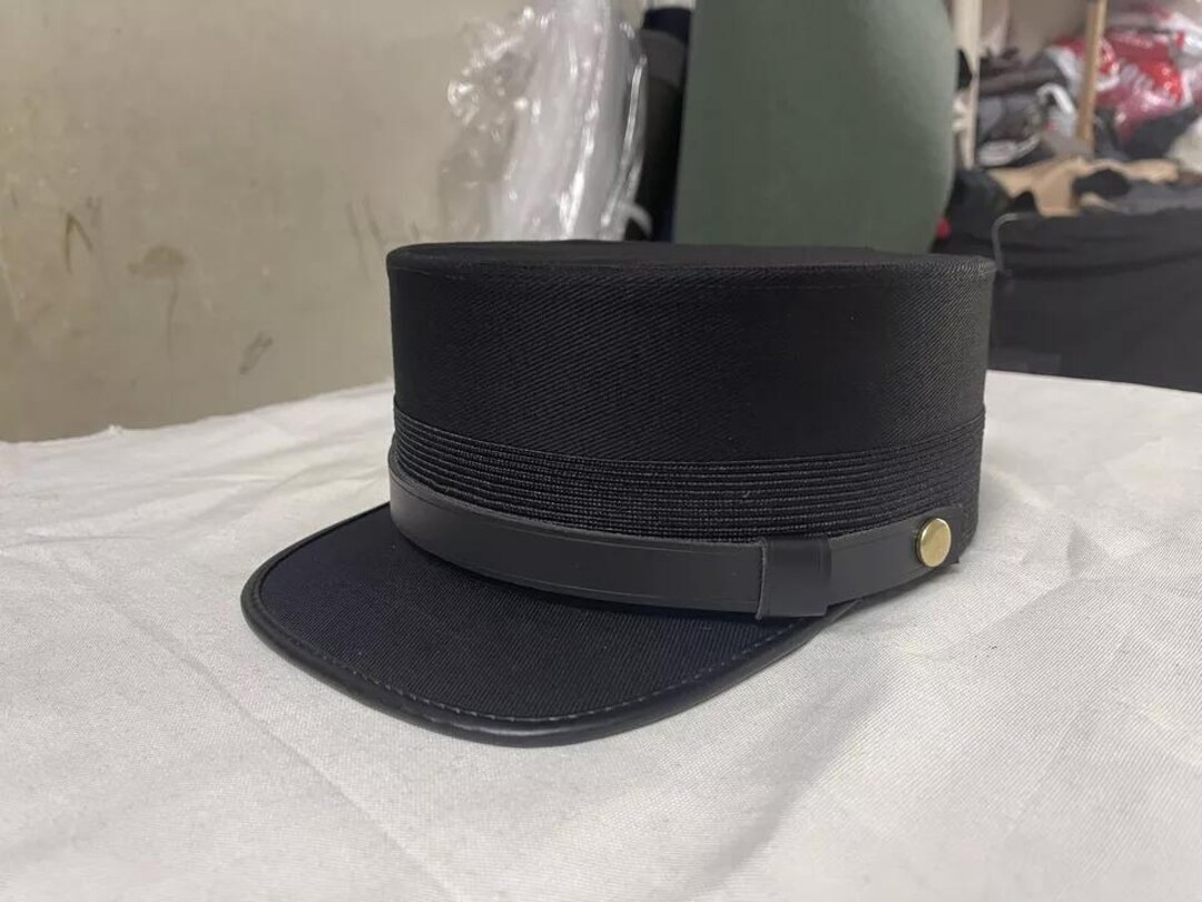 Train Conductor Style Black Kepi - Etsy